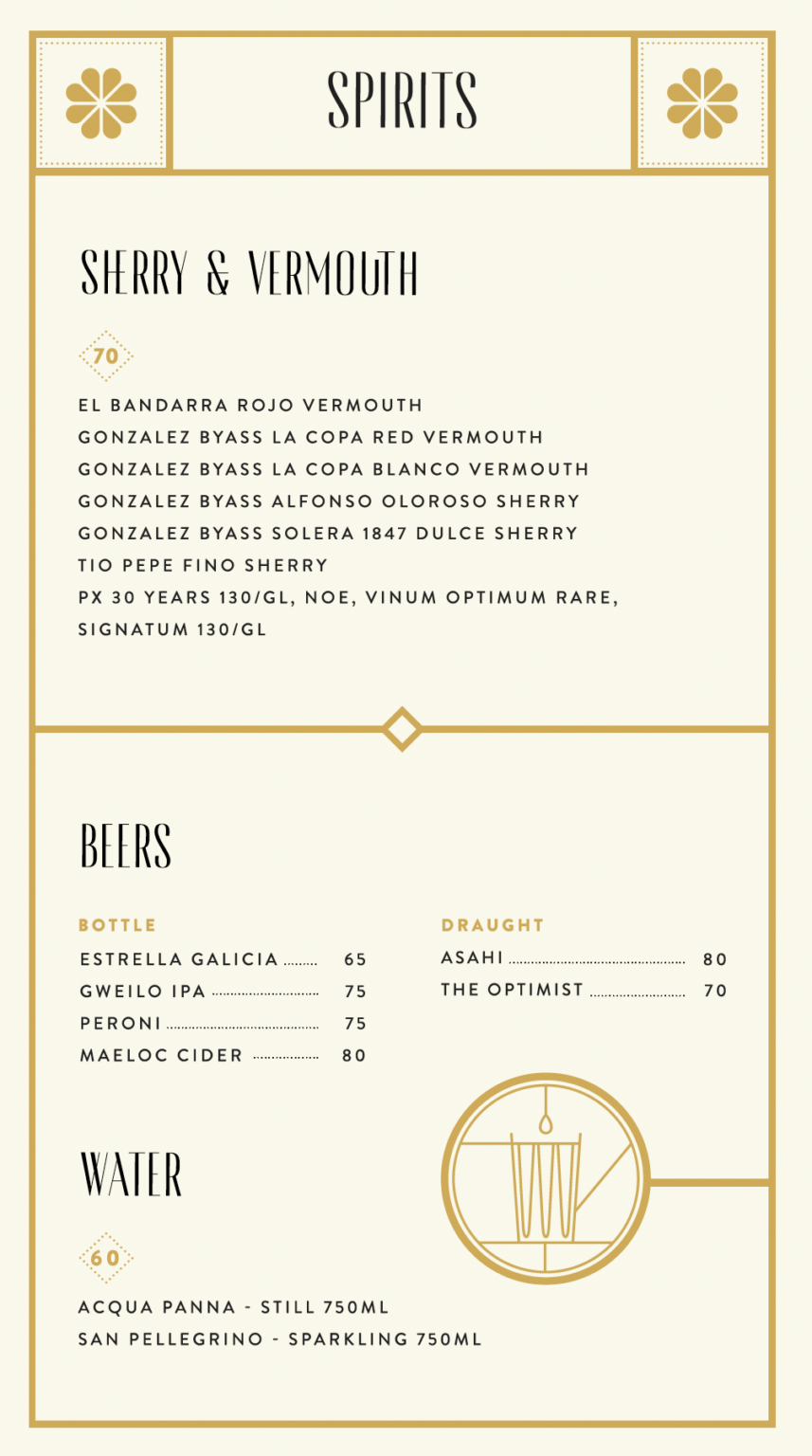 The Optimist - Drinks